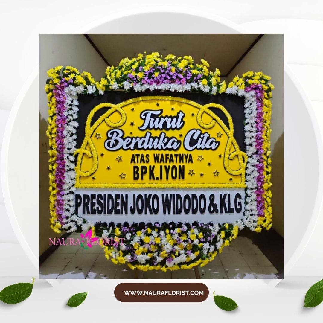 Bunga Papan Garut Kedukaan - Naura Florist Garut - Terpercaya